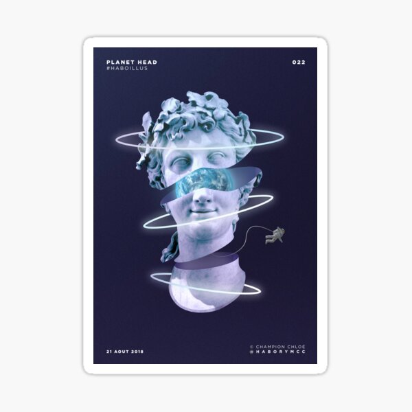 "Planet Head" Sticker for Sale by HaborymCC | Redbubble