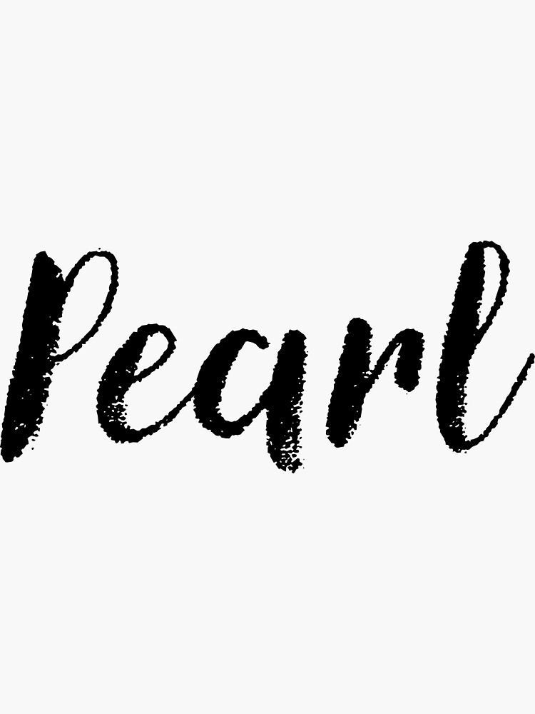 Pegatina «Perla - nombres de la muchacha para las hijas etiquetas ...