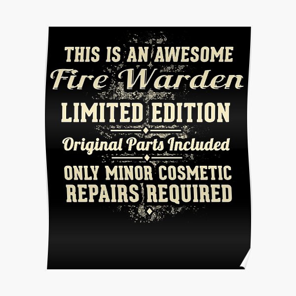 Fire Warden Posters | Redbubble