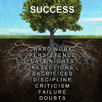 "Success Tree Motivation Hard Work" Poster for Sale by SuccessHunters ...