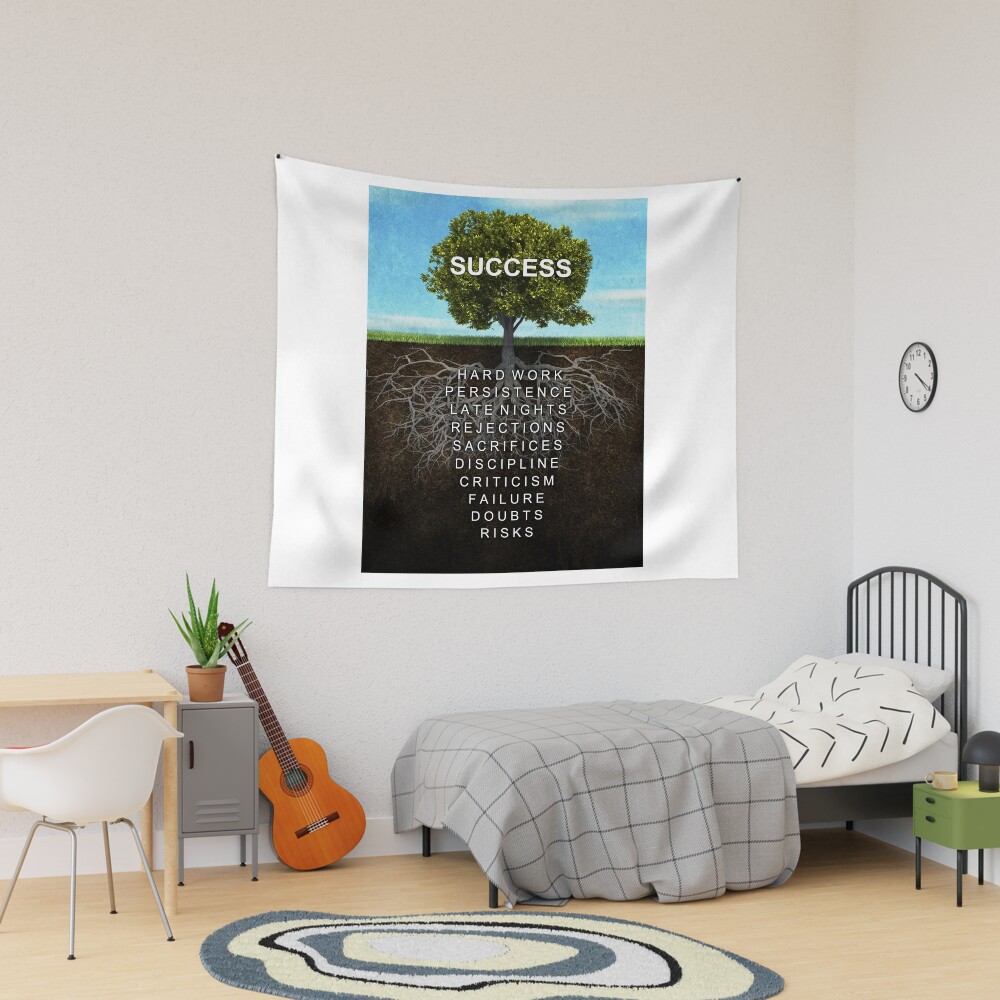 "Success Tree Motivation Hard Work" Poster for Sale by SuccessHunters ...