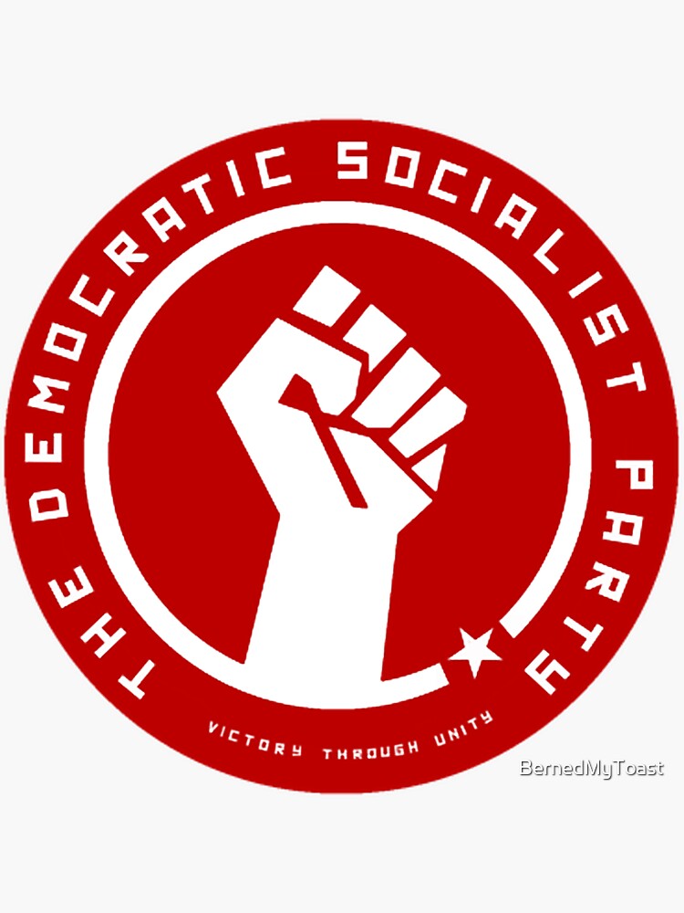 "Democratic Socialists of America" Sticker for Sale by BernedMyToast ...