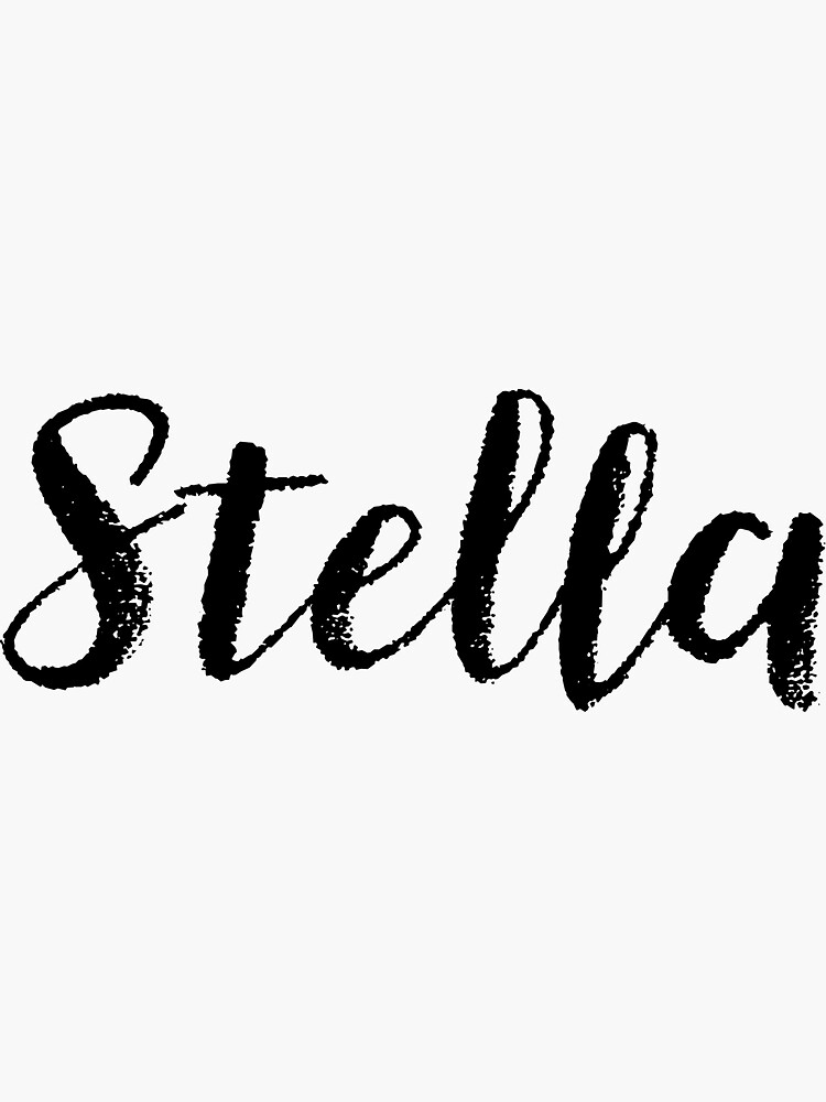 "Stella - Name Stickers Tees Birthday" Sticker for Sale by klonetx ...