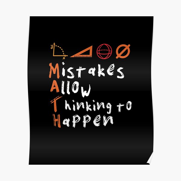 "Nerdy Math Definition Mathematics Nerd Geek Researcher Shirt" Poster ...