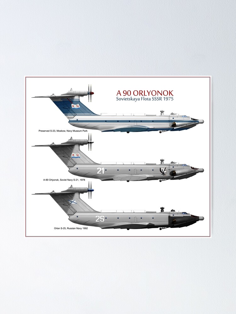 "A-90 Orlyonok" Poster for Sale by TheCollectioner | Redbubble