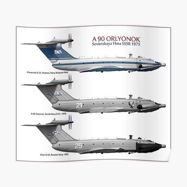 "A-90 Orlyonok" Poster for Sale by TheCollectioner | Redbubble