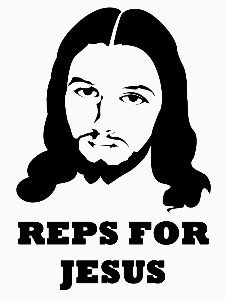 "Reps For Jesus Gym Workout Fitness Muscle Black " T-shirt by ...