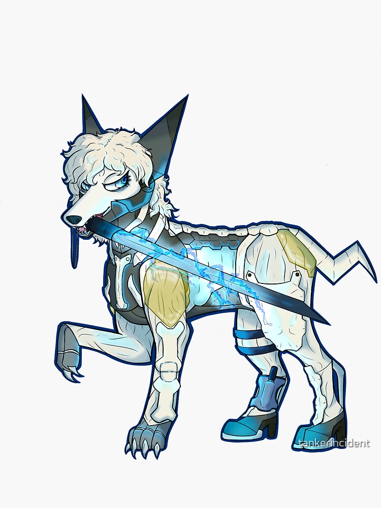 "Raiden Doggy" Sticker by tankerincident | Redbubble