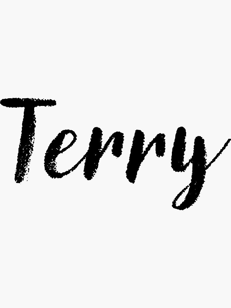 "Terry - Name Stickers Tees Birthday" Sticker for Sale by klonetx ...