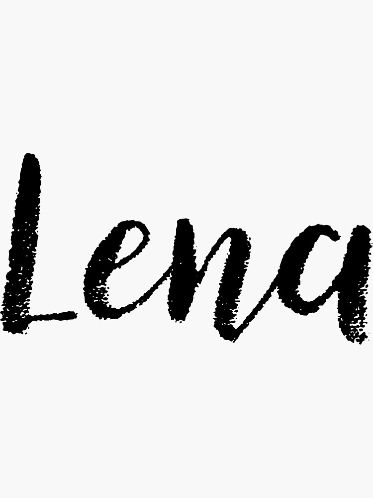 "Lena - Name Stickers Tees Birthday" Sticker for Sale by klonetx ...