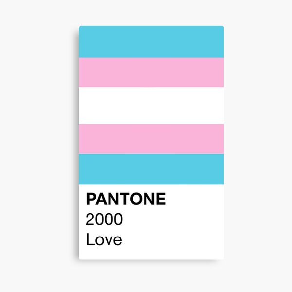 "Pantone Pride: Trans Pride" Canvas Print for Sale by cdoonan | Redbubble