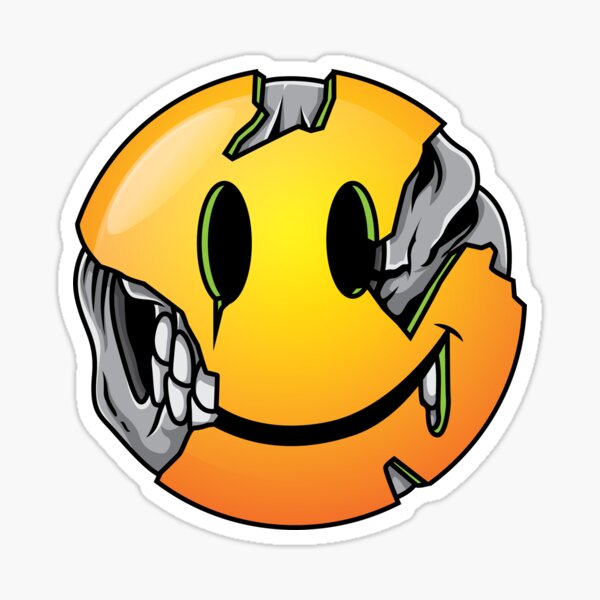 Skull Smiley Stickers | Redbubble