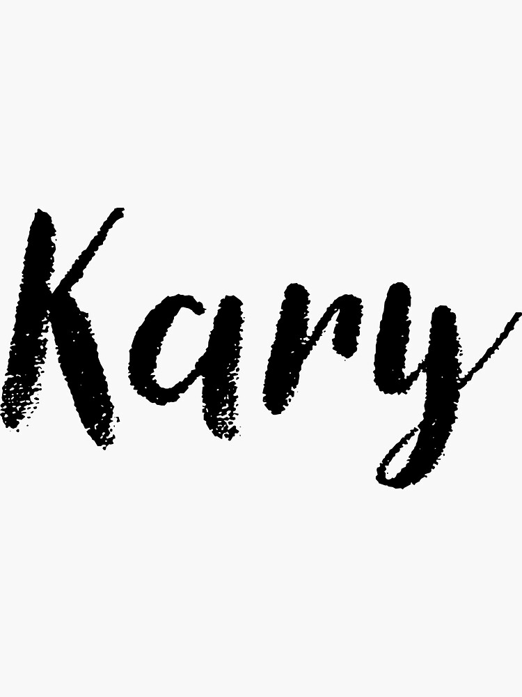 "Kary - Cute Girl Names For Wife Daughter" Sticker for Sale by ...