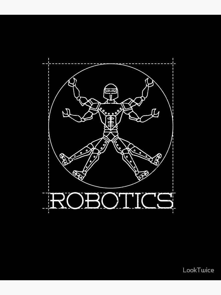 "Da Vinci Robot Robotics Robots Mechanical Engineer T-Shirt" Poster by ...