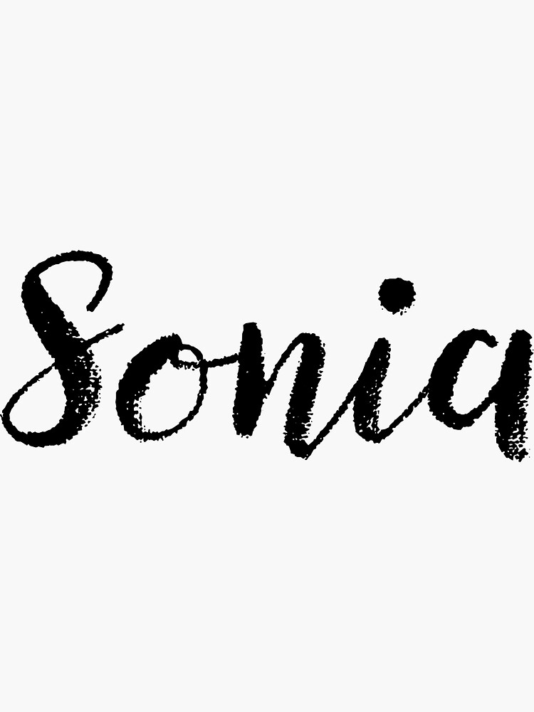 Pegatina «Sonia - Girl Names For Wives Hijas Pegatinas Camisetas» de ...