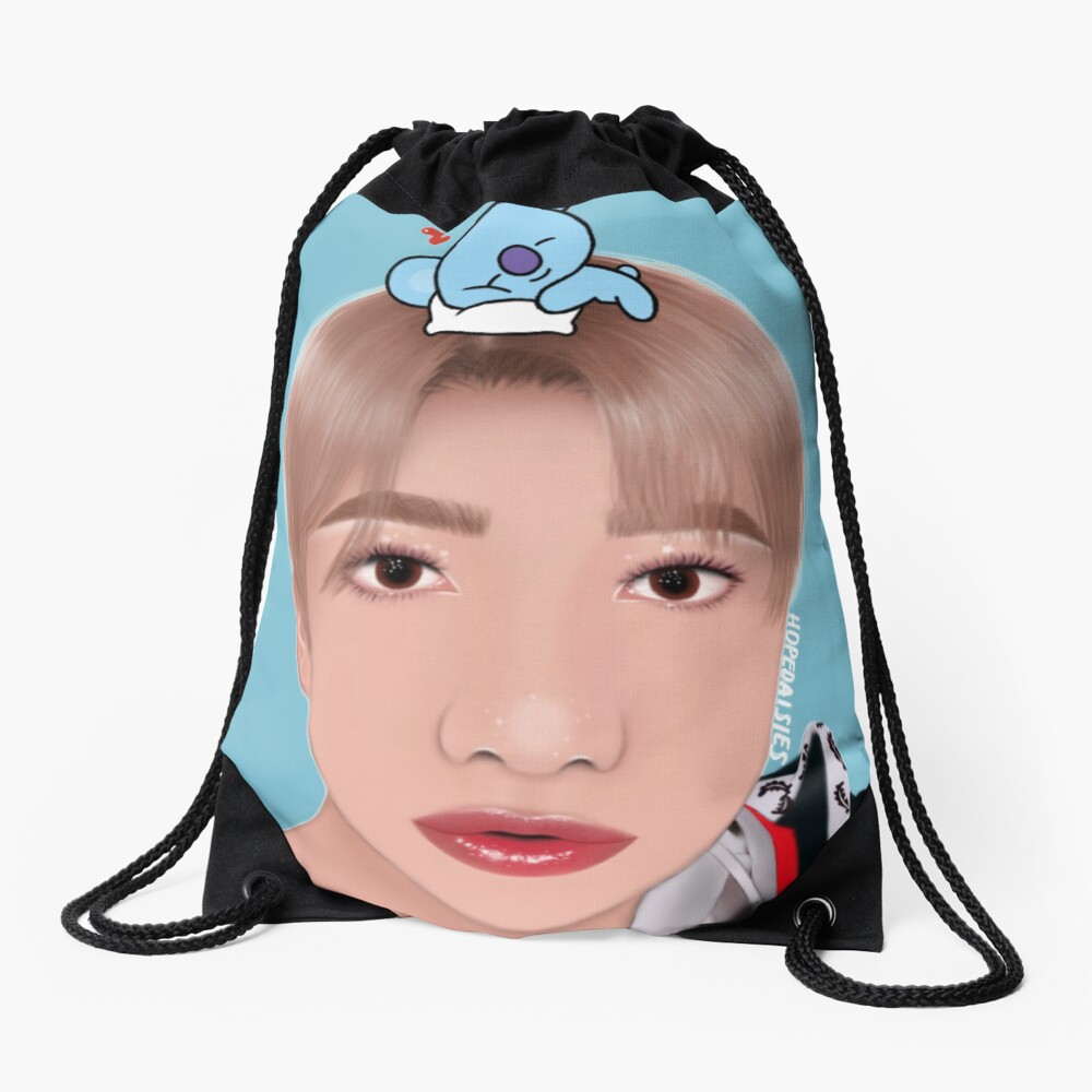 "Namjoon RM BTS BT21 Koya drawing" Drawstring Bag for Sale by ...