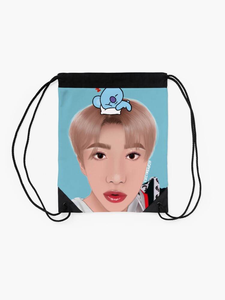 "Namjoon RM BTS BT21 Koya drawing" Drawstring Bag for Sale by ...