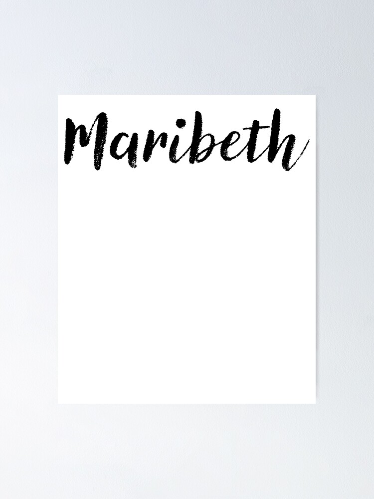 "Maribeth - Custom Wife Daughter Girl Stickers Shirts" Poster by ...