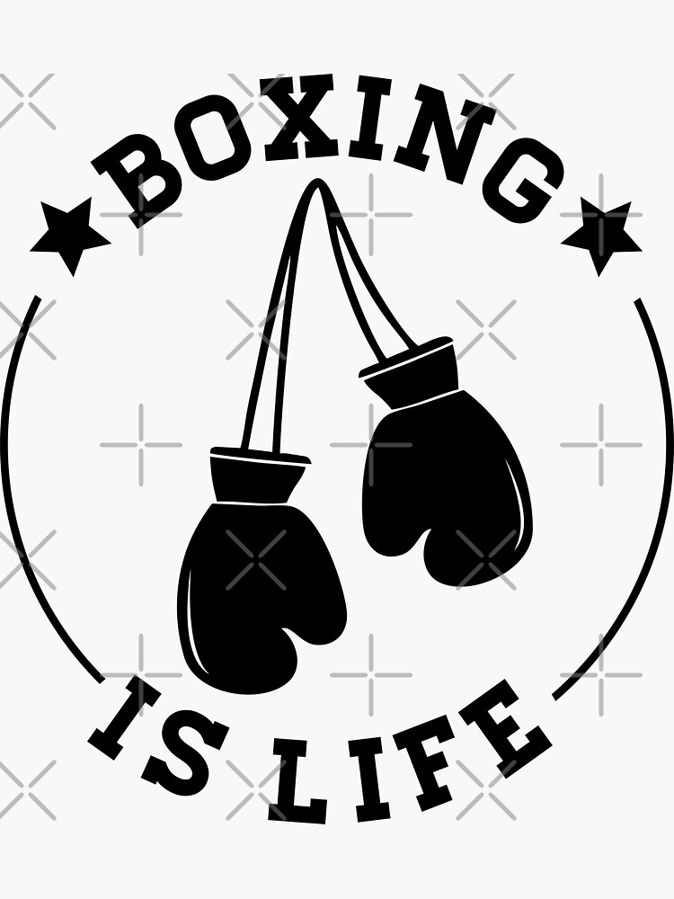 "Boxing Is Life" Sticker for Sale by TheArtism | Redbubble
