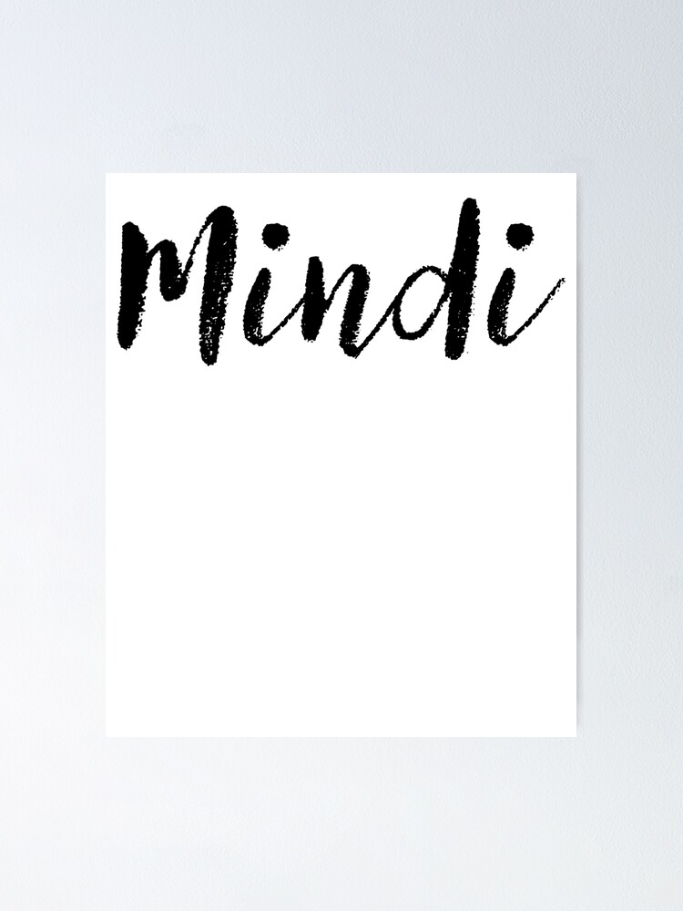 Póster «Mindi - Etiquetas engomadas de encargo de la niña de la esposa ...