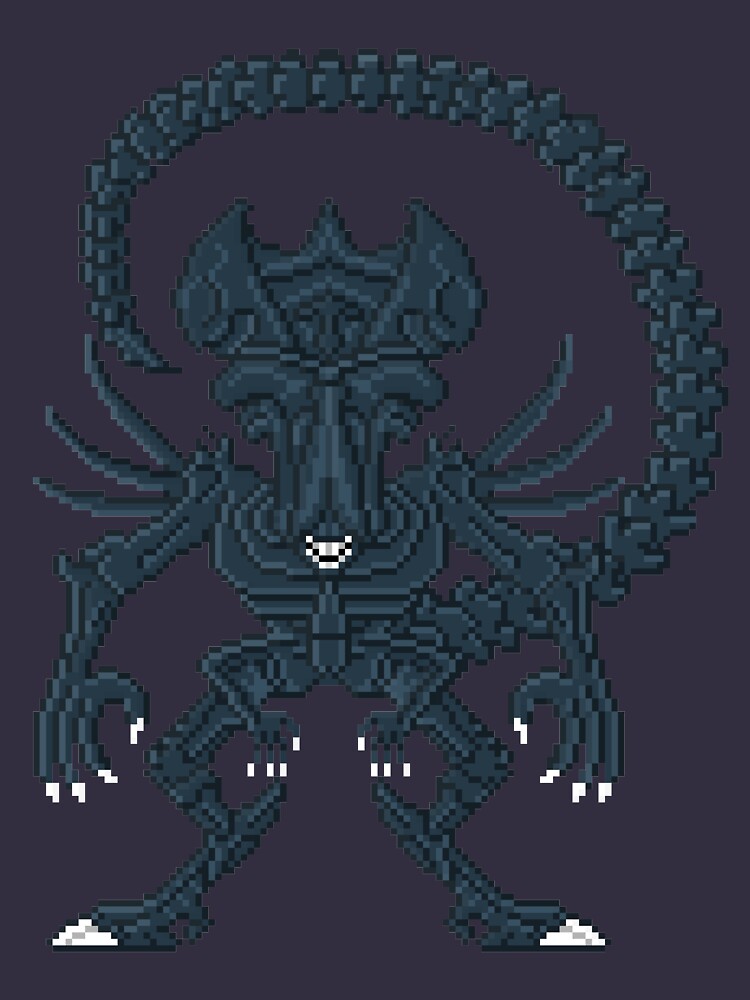 "Xenomorph Queen - Aliens Pixel Art" T-shirt by Gwendal | Redbubble