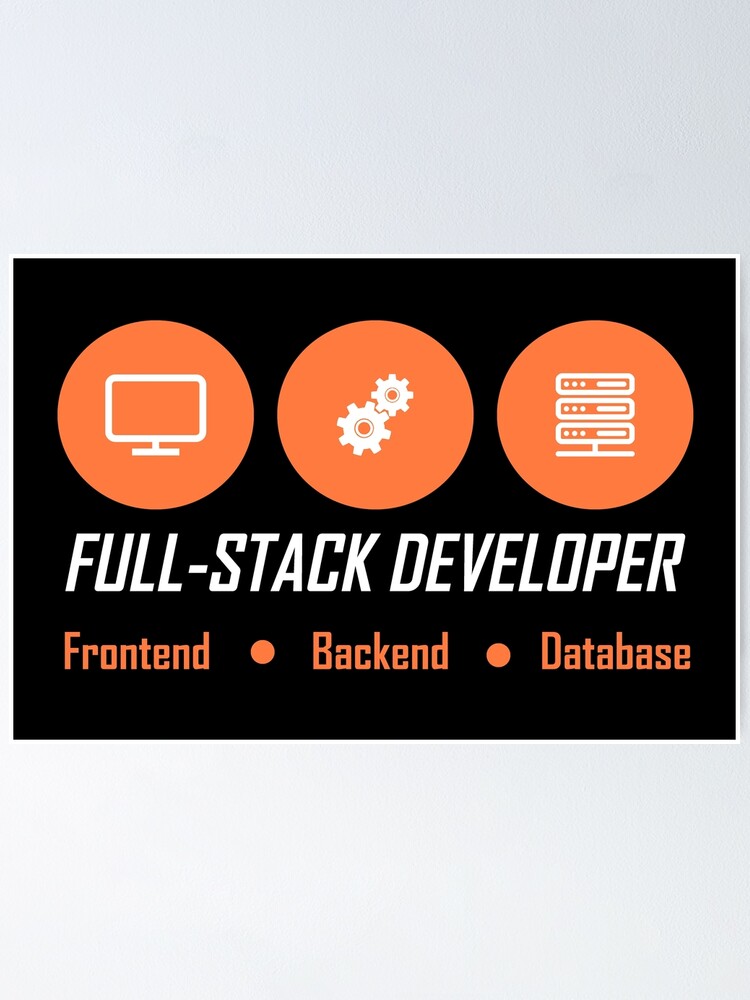 "fullstack developer full-stack developer" Poster for Sale by ...