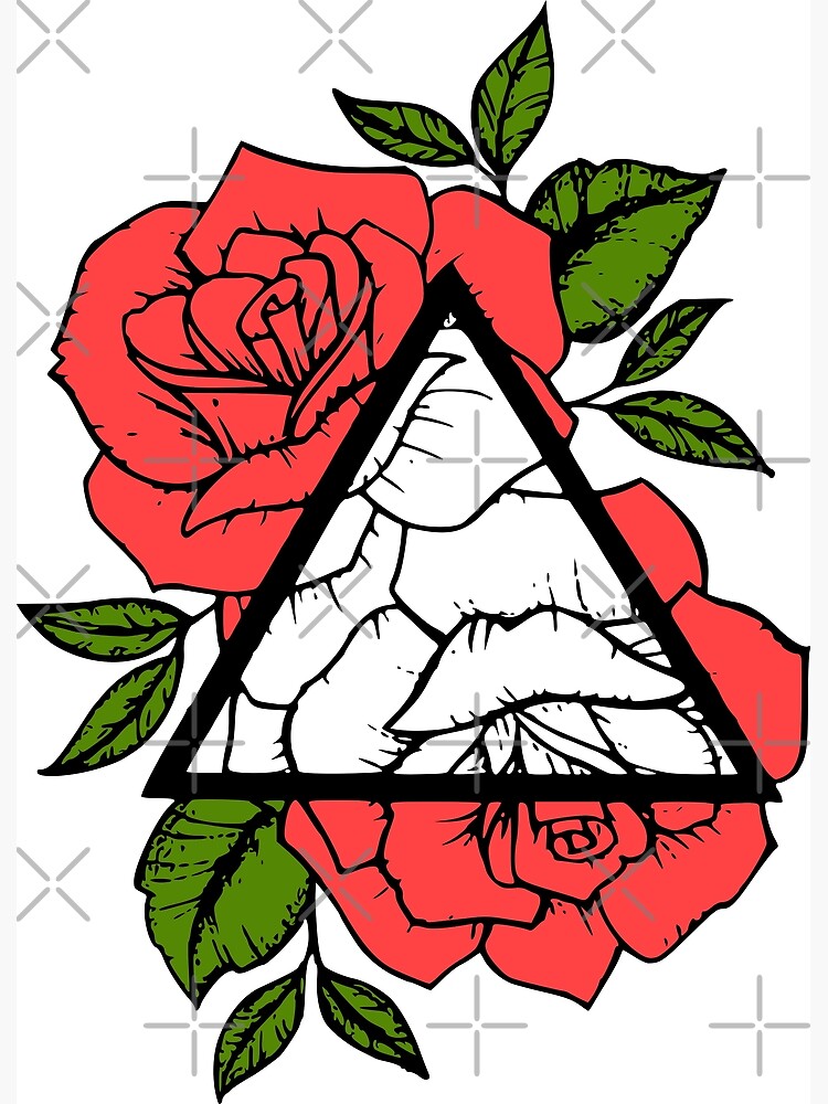 "Triangle Rose" Poster by Rawpixel | Redbubble