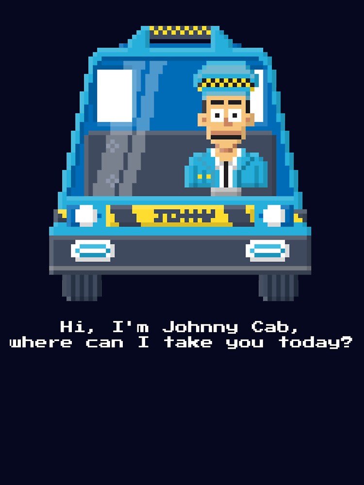 "Johnny Cab - Total Recall Pixel Art" Essential T-Shirt by Gwendal ...