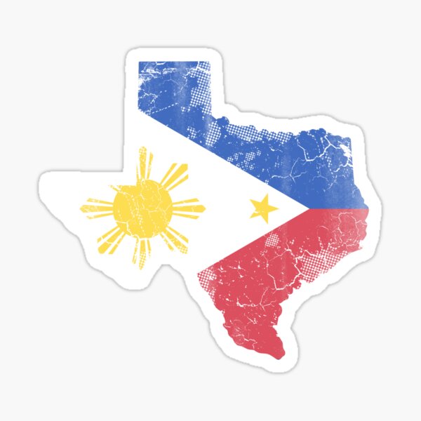"Texas Philippines Flag Transplant" Sticker for Sale by frittata ...
