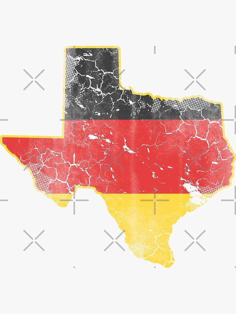 "Texas Germany Flag Transplant" Sticker by frittata | Redbubble