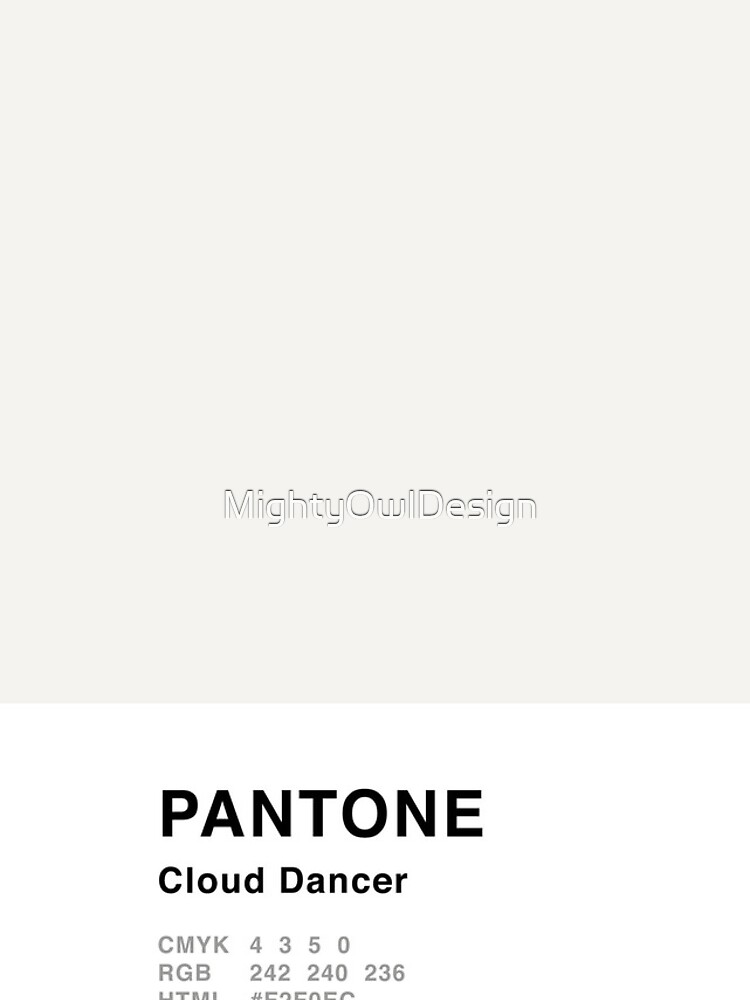 "Cloud Dancer Grey Pantone Simple Design" iPhone Case for Sale by ...