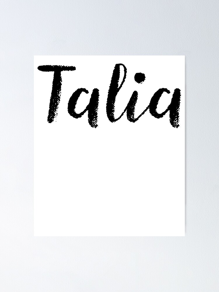 Póster «Talia - Etiquetas engomadas de encargo de la niña de la esposa ...