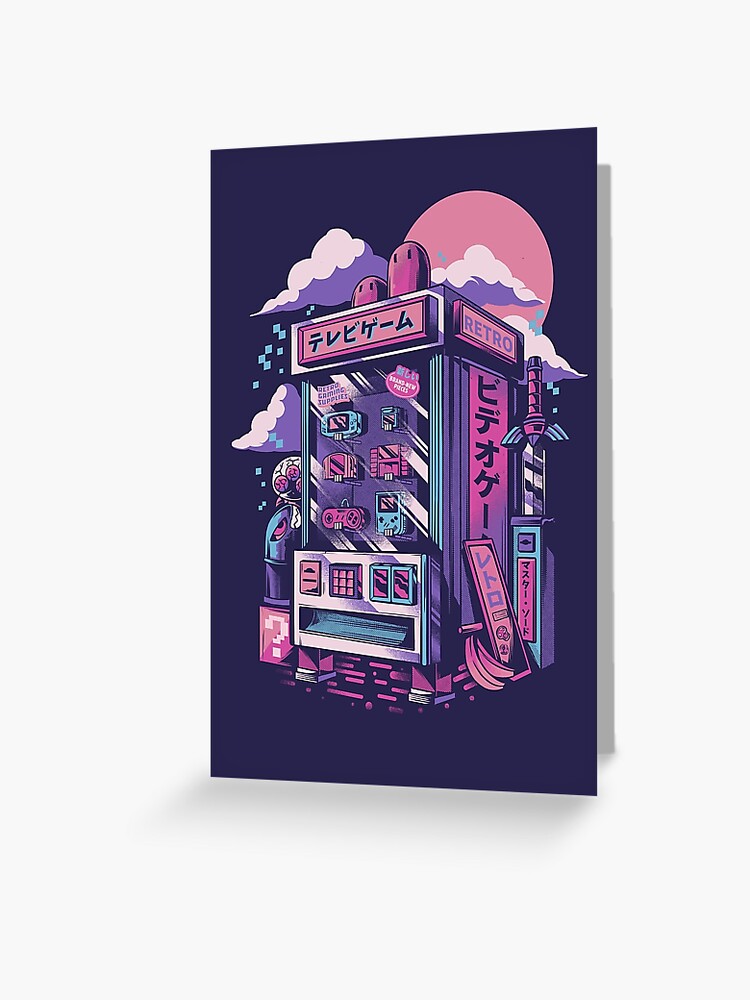 "Retro gaming machine" Greeting Card for Sale by ilustrata | Redbubble