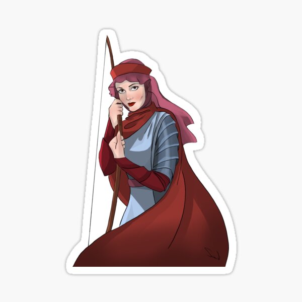 "Lady Marian" Sticker for Sale by HARETONart | Redbubble