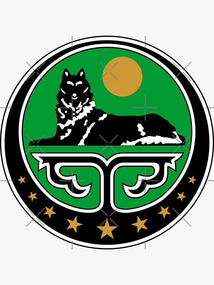 "Chechen Coat of Arms - Green Edition" Sticker for Sale by noxcho ...
