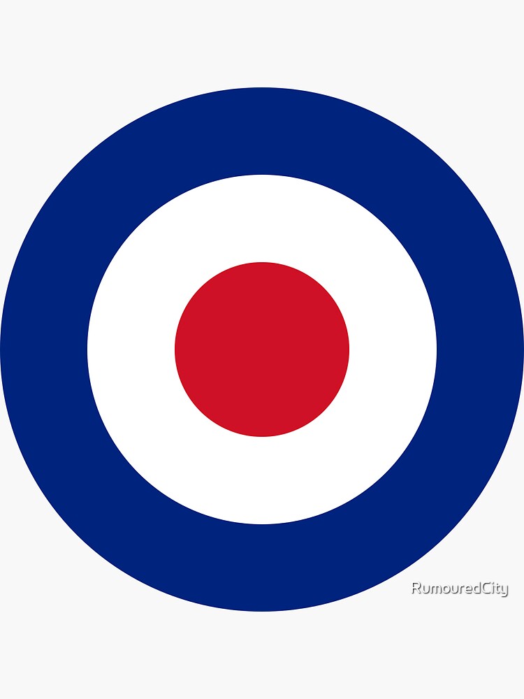 "Classic RAF British Roundel (Mod Target)" Sticker for Sale by ...