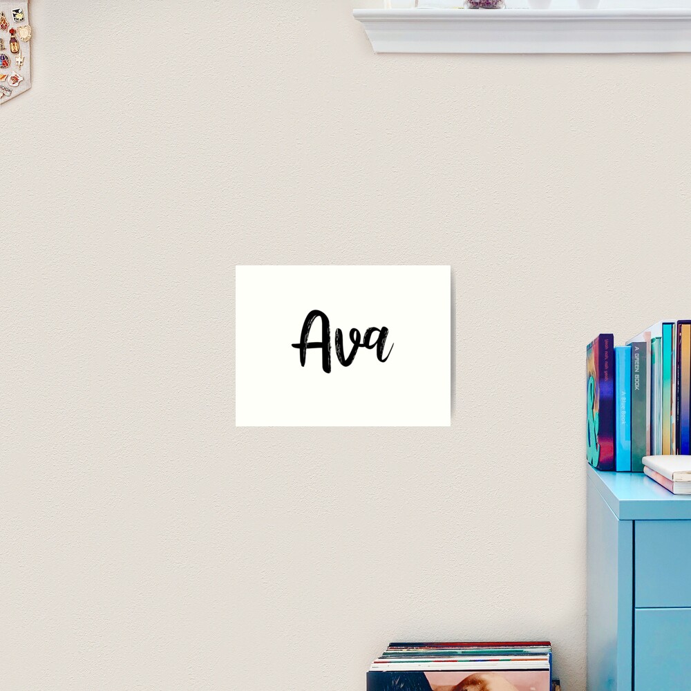 "Ava Name" Art Print for Sale by the-college-gal | Redbubble