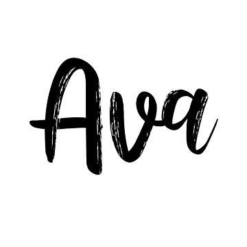 "Ava Name" Sticker for Sale by the-college-gal | Redbubble