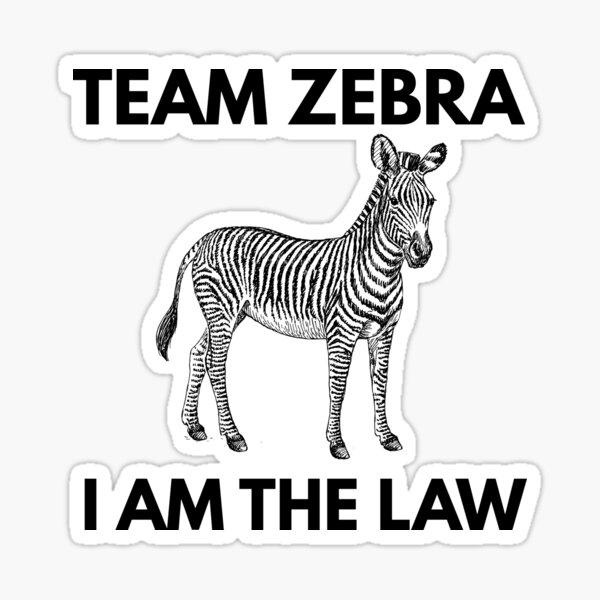 Sticker: Team Zebra | Redbubble