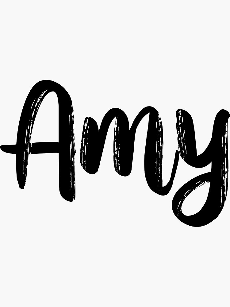 "Amy Name Letters" Sticker by the-college-gal | Redbubble