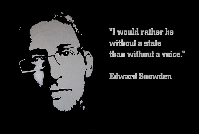 "Edward SNOWDEN - voice QUOTE" by ARTito | Redbubble