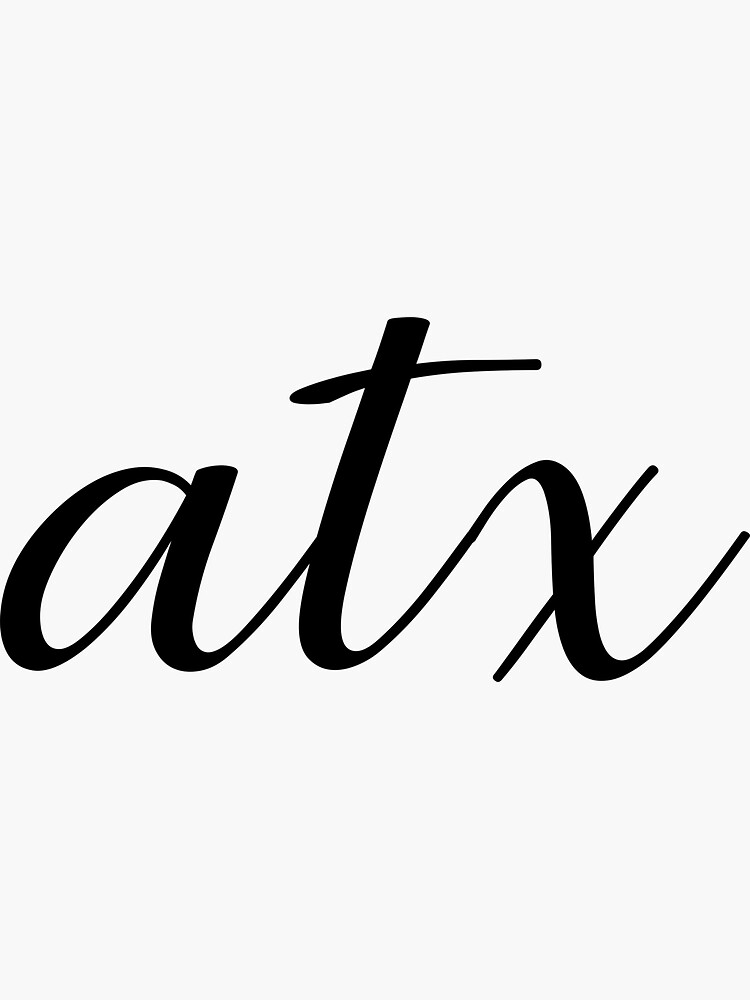 "atx " Sticker by mckennab13 | Redbubble