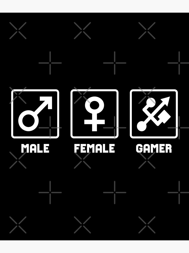 "Gamer Symbol - Gamer Gender Sign" Art Print by drakouv | Redbubble