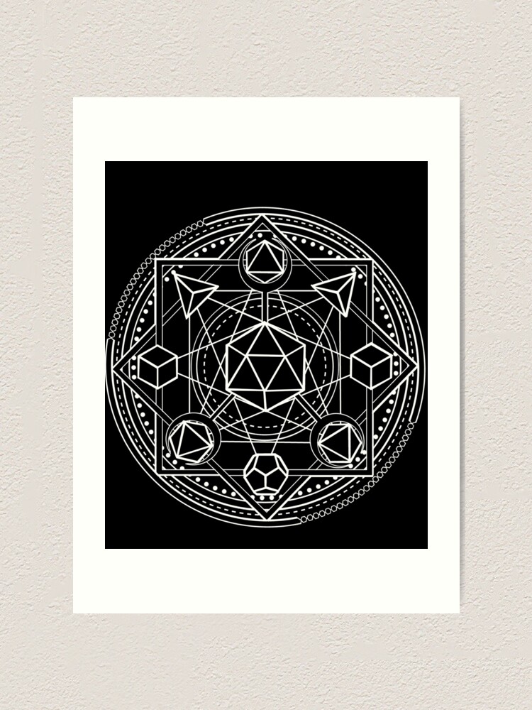 "Dice Magic Circle " Art Print for Sale by saintash | Redbubble