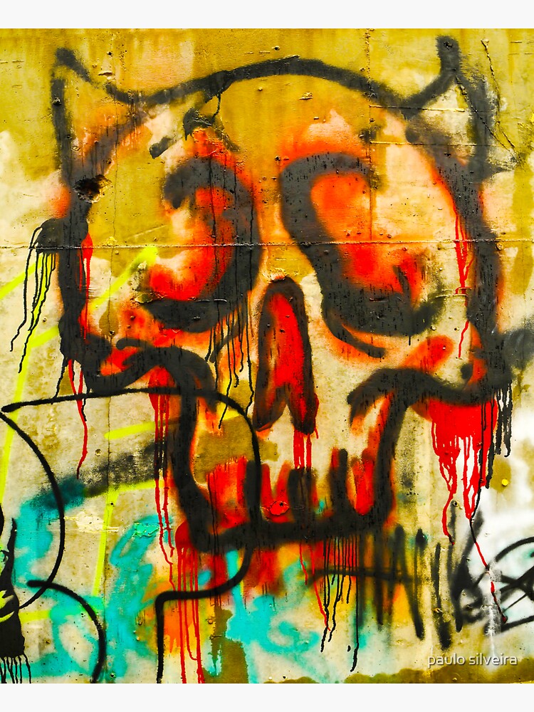 "Graffiti Skull, street art." Sticker for Sale by hypnotzd | Redbubble