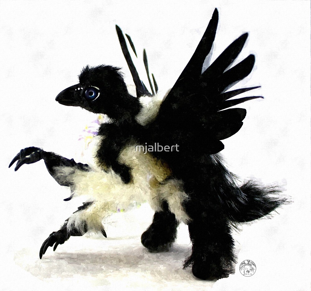 "Magpie Gryphon" by mjalbert | Redbubble