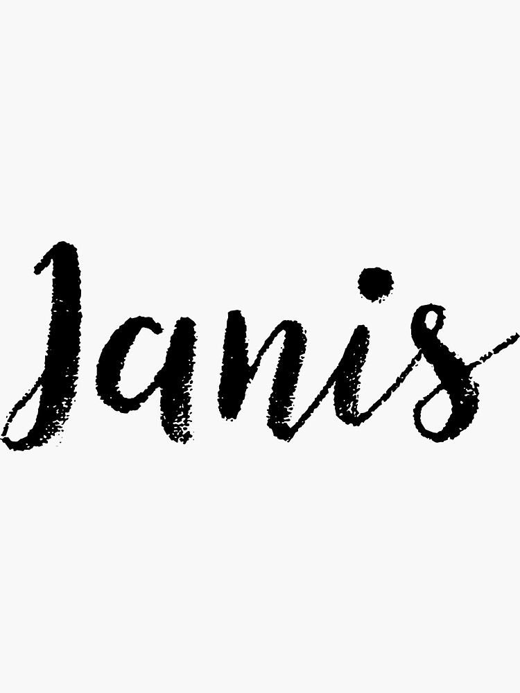 "Janis - Name Stickers Tees Birthday" Sticker for Sale by klonetx ...