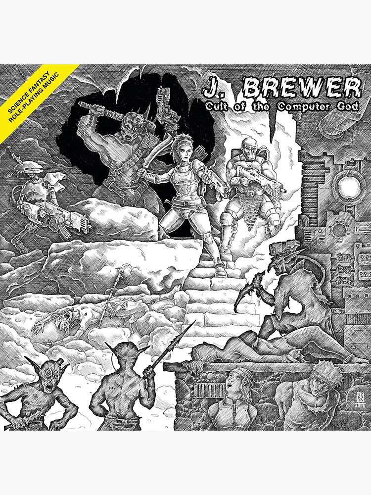 "Cult of the Computer God" Sticker for Sale by jbrewermusic | Redbubble