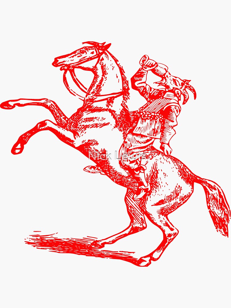 "Devil Riding a Horse" Sticker for Sale by knick23 | Redbubble