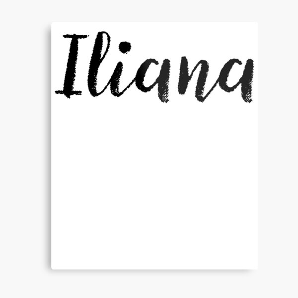 Lámina metálica «Iliana - Etiquetas engomadas de encargo de la niña de ...